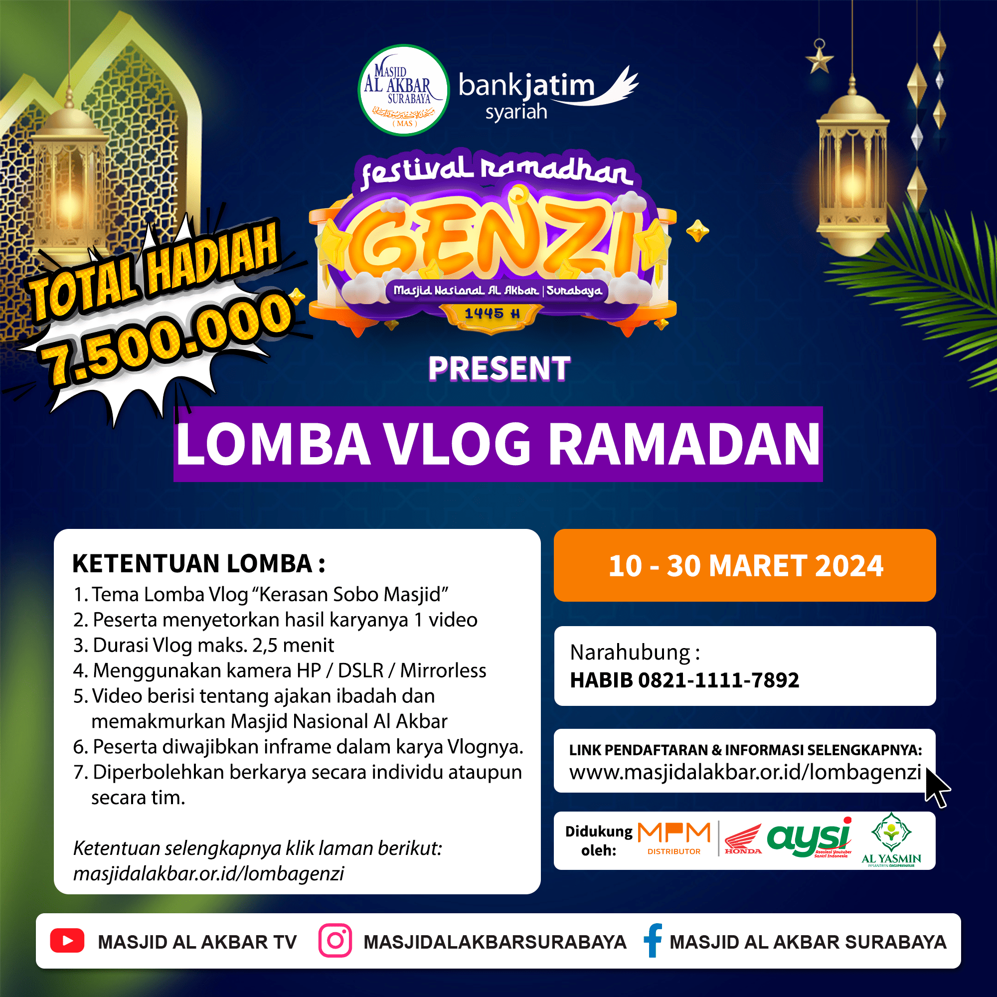 LOMBA VLOG - Masjid Nasional Al Akbar Surabaya